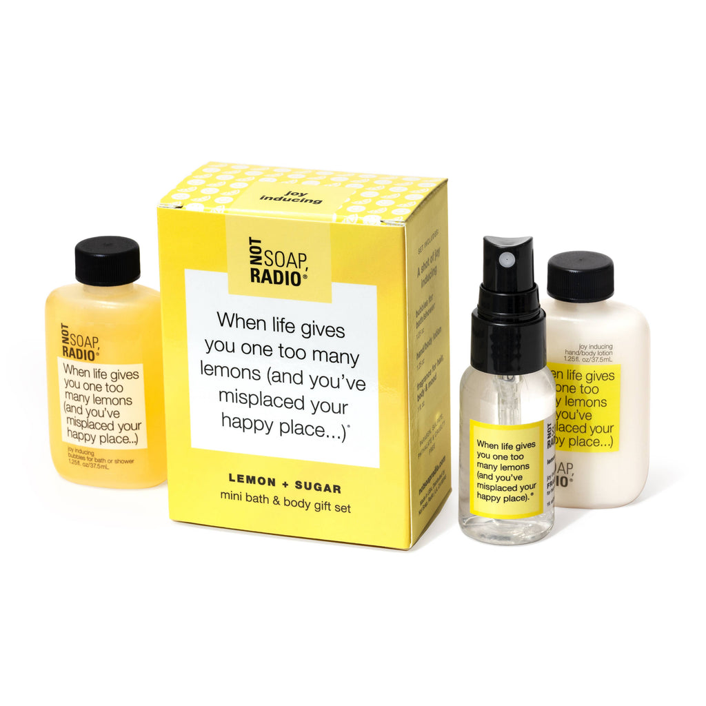 Not Soap Radio - When life gives you one too many lemons Mini Gift Set