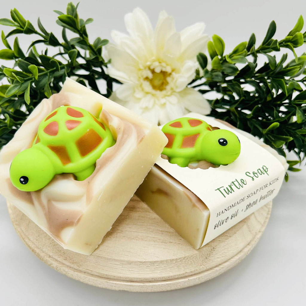 Saratoga Summer Natural Soaps with TURTLE Duckies for Kids Vegan 4.8 oz