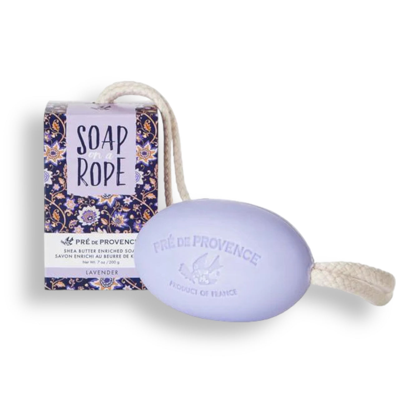 Pre De Providence French SOAP On a Rope - LAVENDER Bar Soap - 7 oz