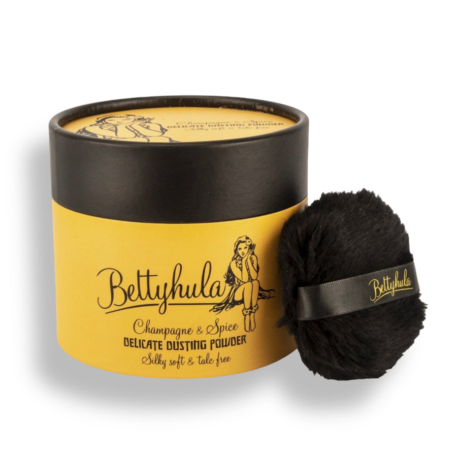Perfumed, scented body talcum powders, pretty puffs - MerryBath.com