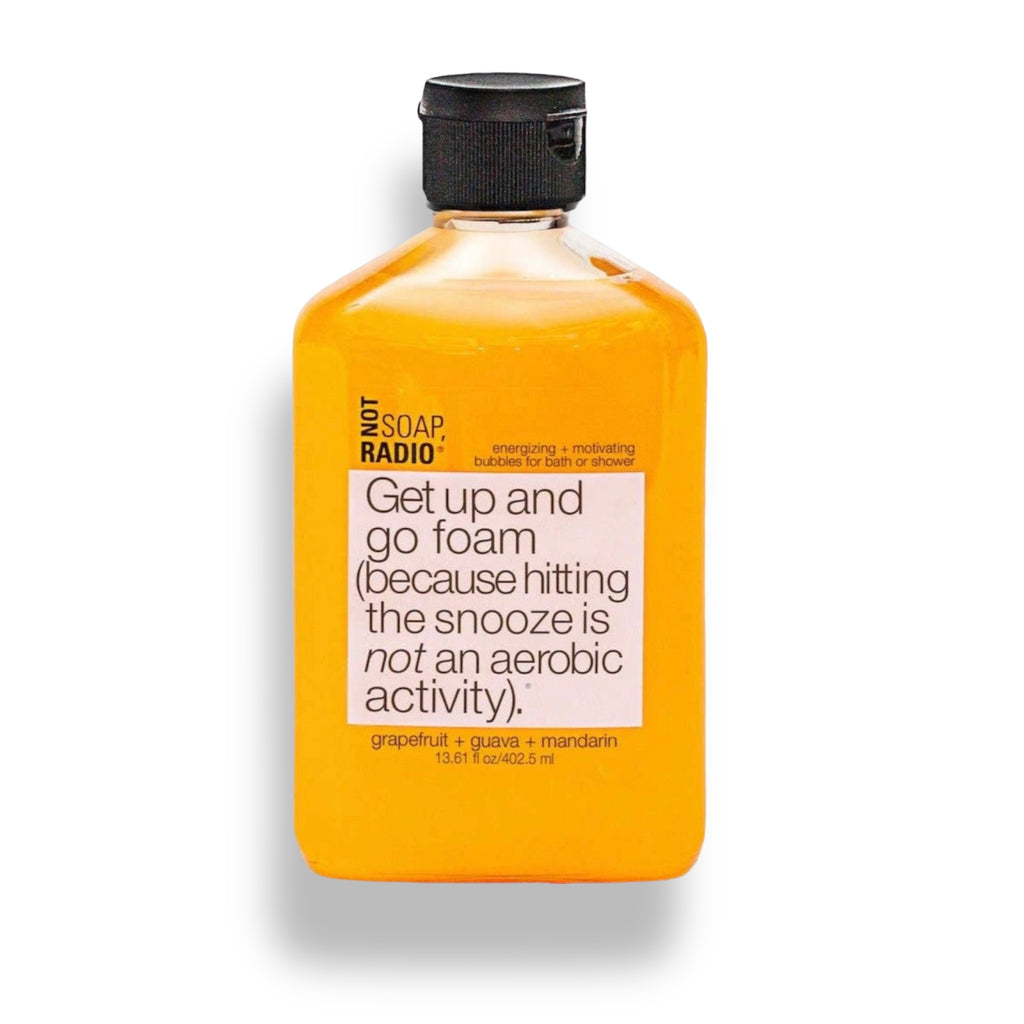 Not Soap Radio Get Up and Go Foam Energizing BATH & SHOWER Gel 13.4 oz