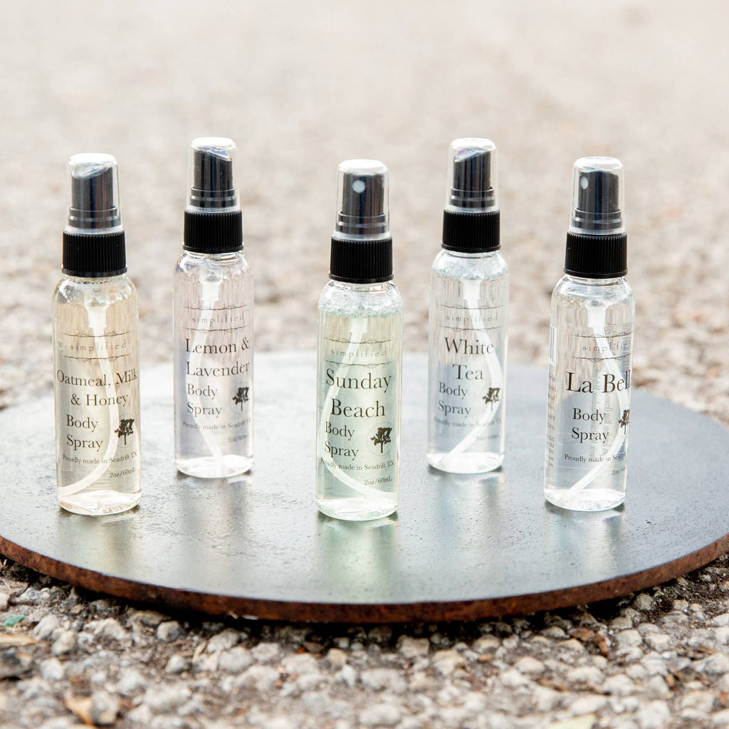 SIMPLIFIED Body Mists Fragrance 2 fl oz Sunday Beach Lavender