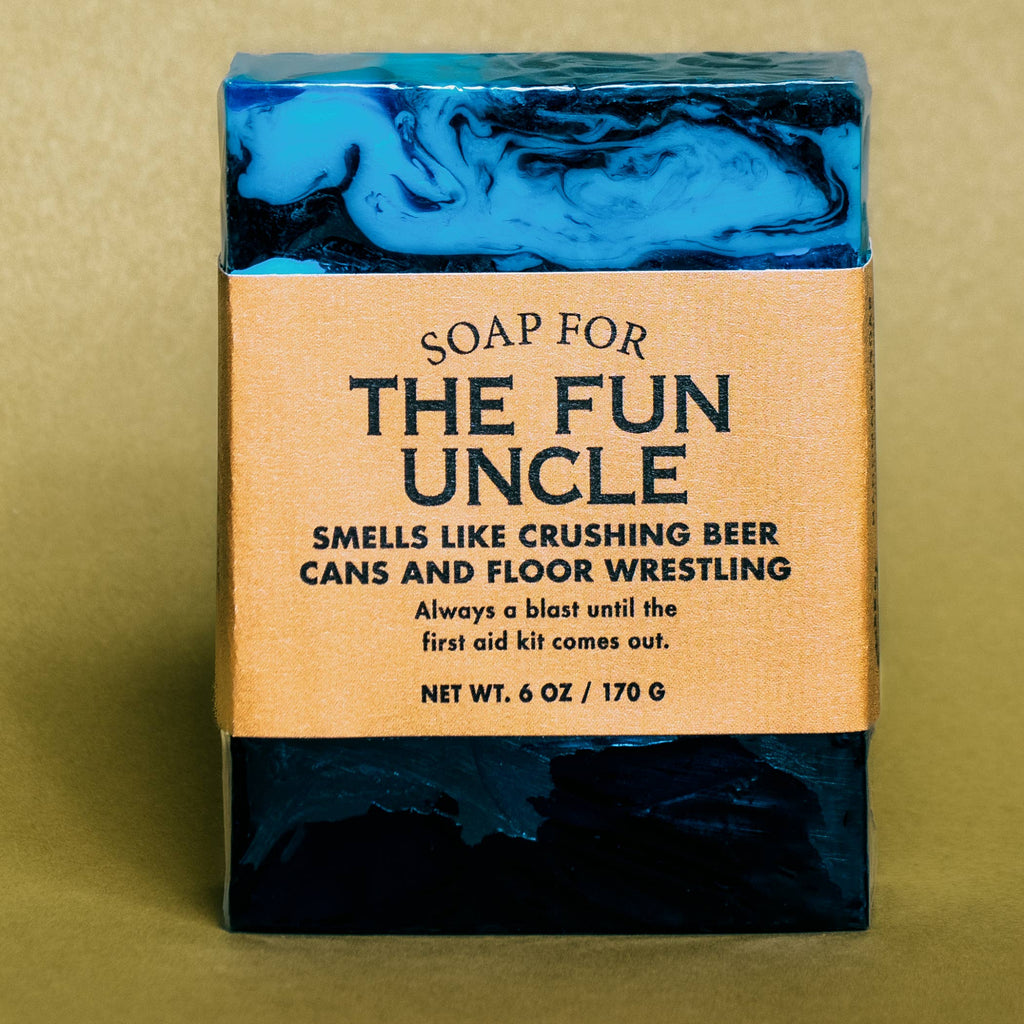 Whiskey River Soap Co - Funny Soap THE FUN UNCLE 6 oz Black Ice