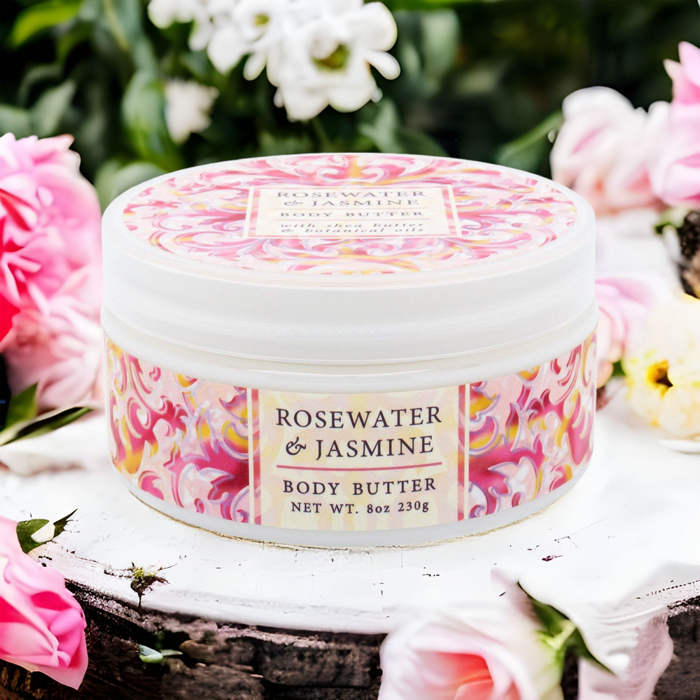 GREENWICH BAY Trading Rosewater Jasmine Body Butter 8 oz