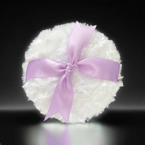 Body Dusting Talcum Powder Puff Applicator - Large 5" Lavender Purple