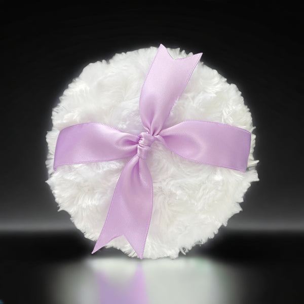 Body Dusting Talcum Powder Puff Applicator - Large 5" Lavender Purple